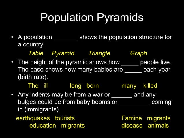 L2 ap population pyramids | PPTX | Geography | Science