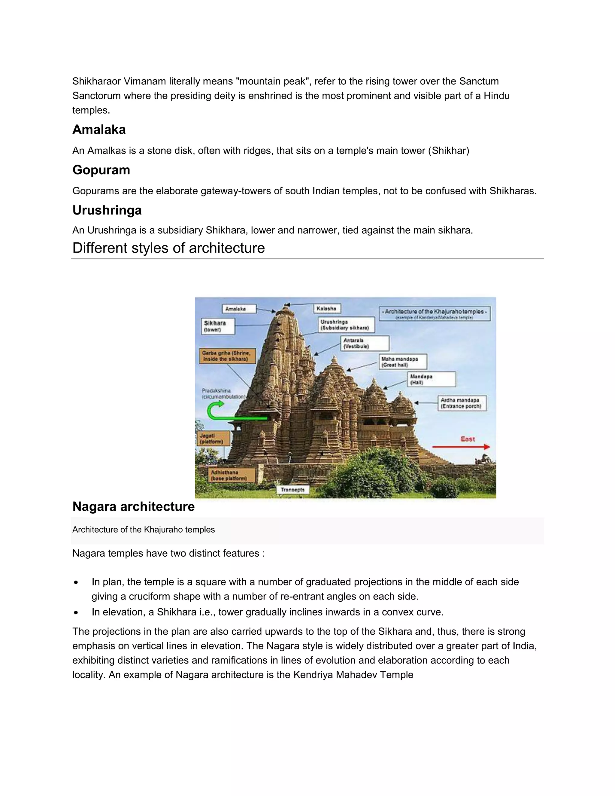 Elements of indian temple | PDF