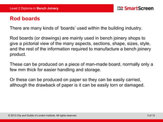 L2 bench joinery unit 213 power point presentation 3 | PPT