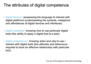 Mapping digital competence | PPTX