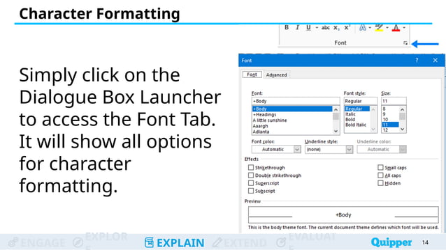 L2 Character and Paragraph Formatting.pptx | Web Design and HTML | Internet