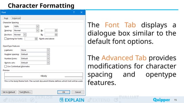 L2 Character and Paragraph Formatting.pptx | Web Design and HTML | Internet