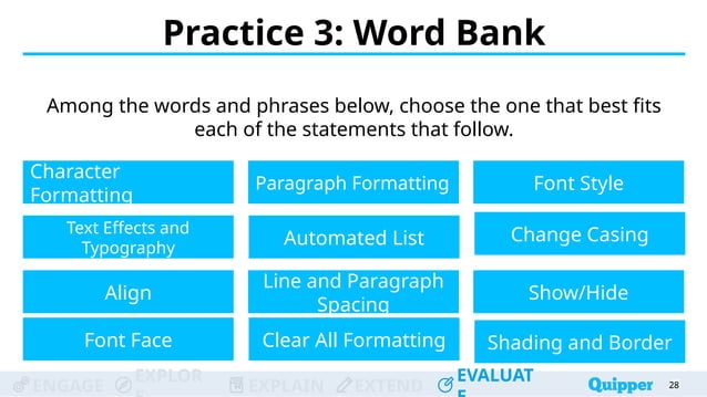 L2 Character and Paragraph Formatting.pptx | Web Design and HTML | Internet