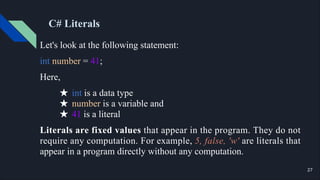 L2 C# Programming Comments, Keywords, Identifiers, Variables.pdf