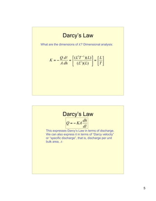 L2 darcys law | PDF
