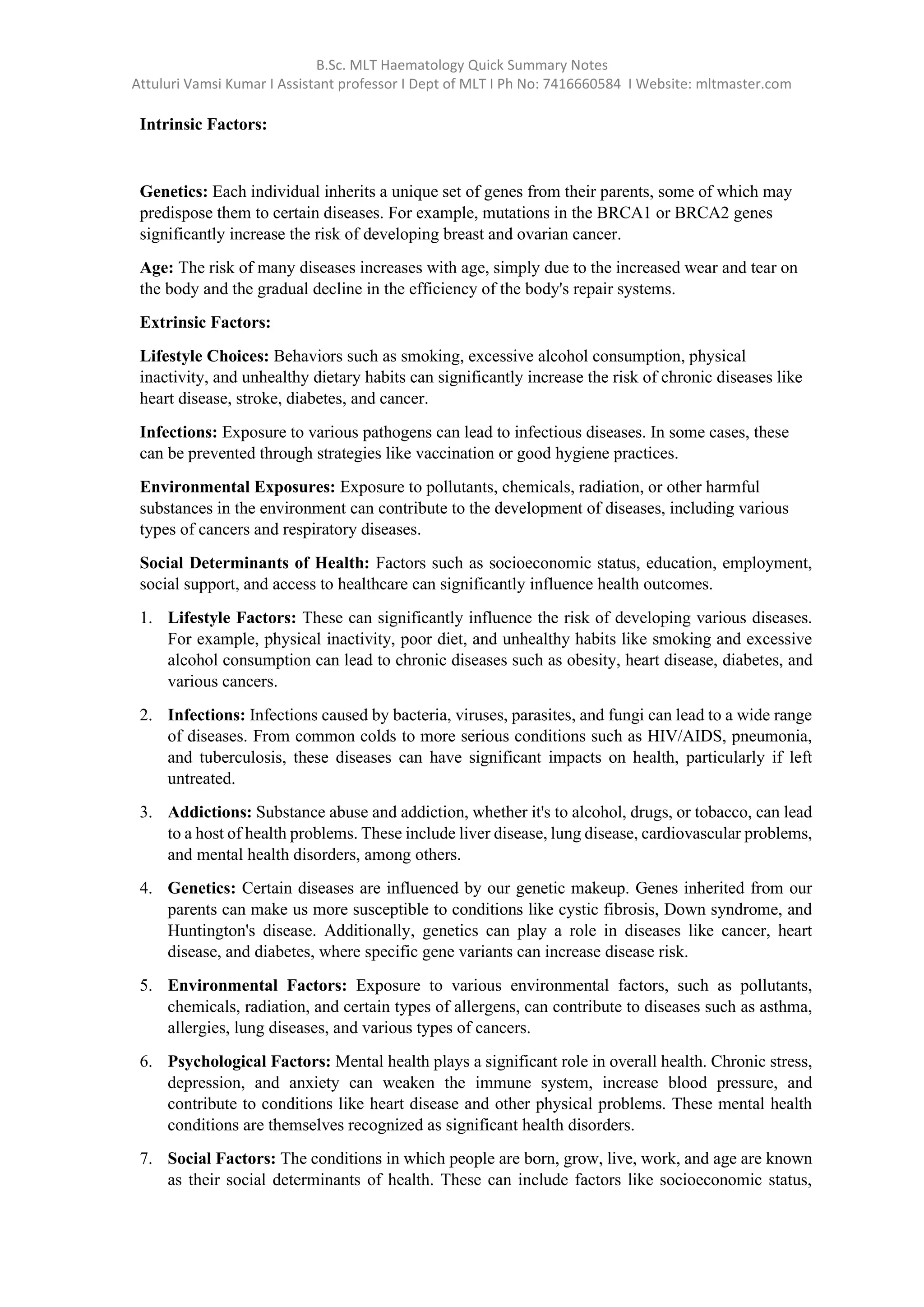 Hematology notes | PDF