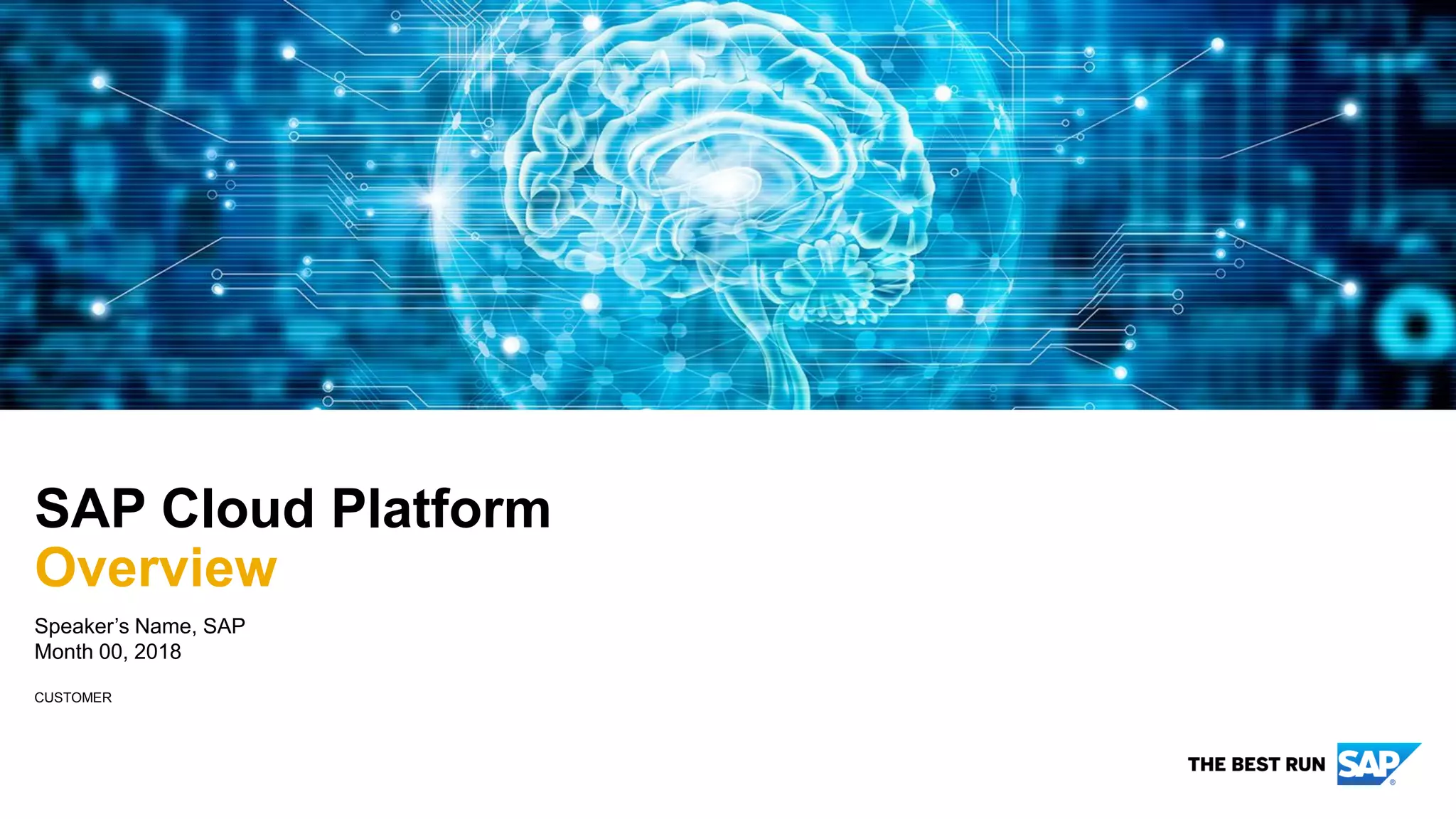 SAP Cloud Platform Product Overview L2 deck | PDF