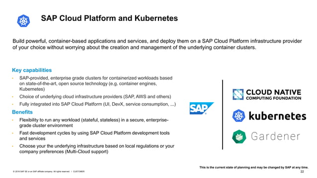 SAP Cloud Platform Product Overview L2 deck | PDF