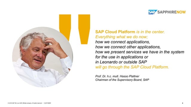 SAP Cloud Platform Product Overview L2 deck | PDF