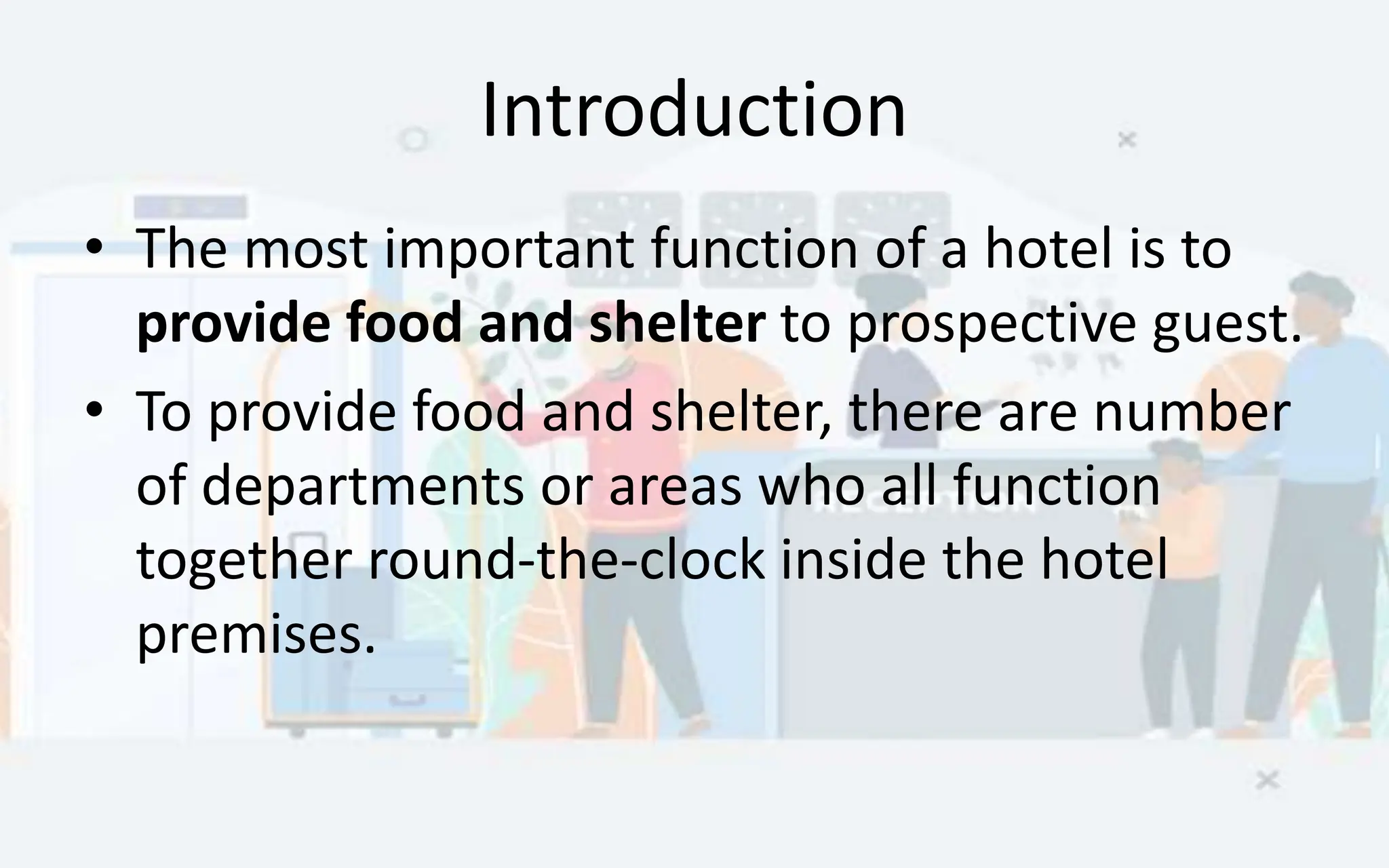 Departments in the Hotel / Hospitality Industry | PPTX