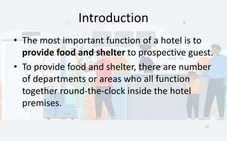 Departments in the Hotel / Hospitality Industry | PPTX
