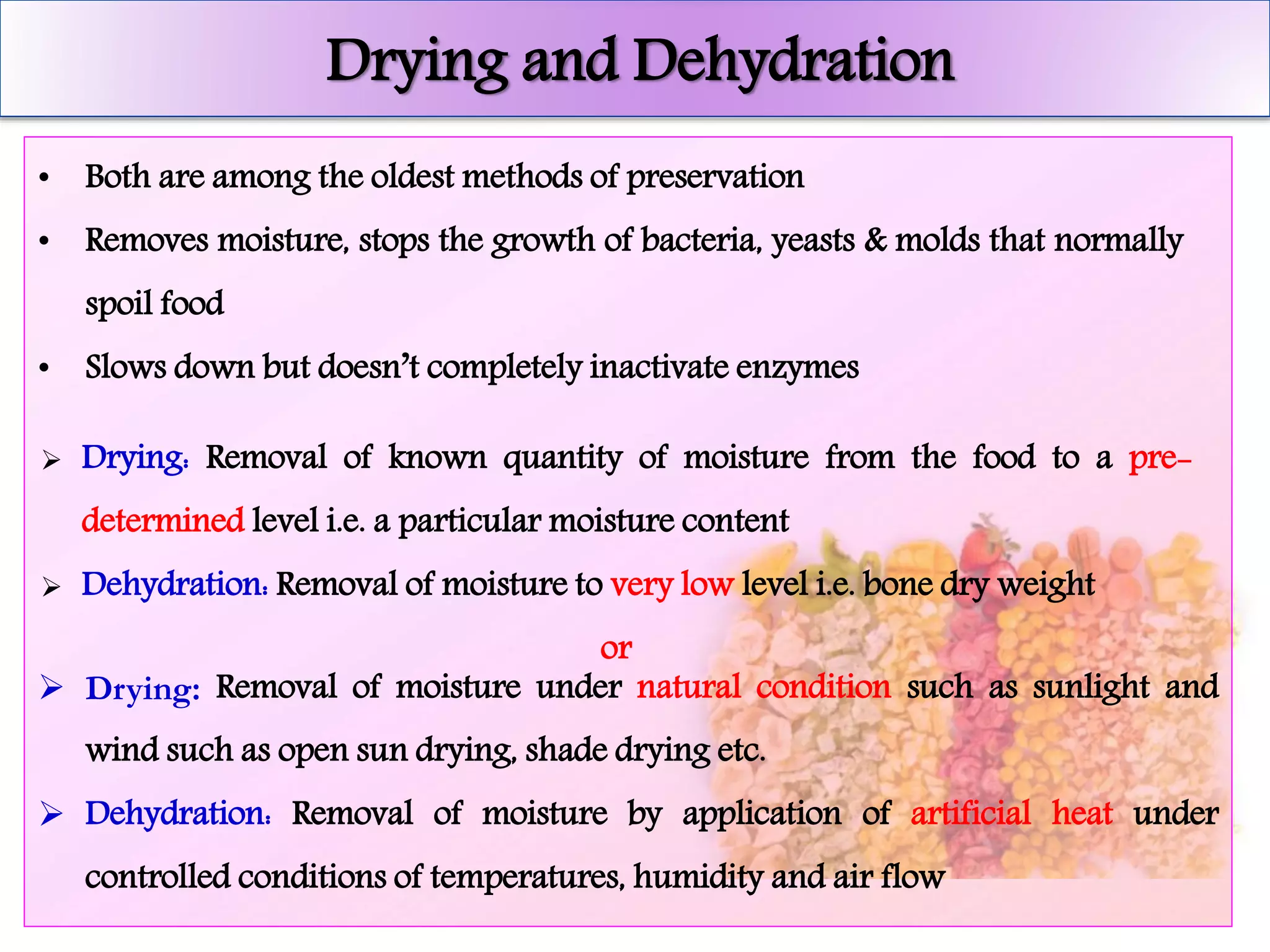 Drying & dehydration of horticultural crops | PPTX