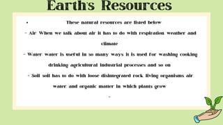 L2 Earth's Resources for GED Science (Earth and Space Science) | PDF
