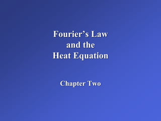 L2 fourier's law and the heat equation | PDF