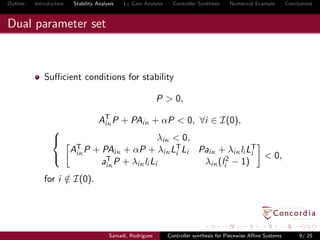 Controller synthesis for piecewise affine slab differential inclusions: A duality-based convex ...