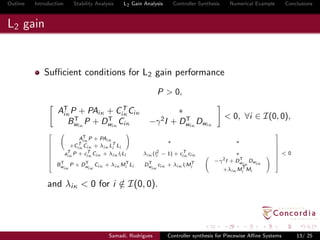 Controller synthesis for piecewise affine slab differential inclusions: A duality-based convex ...