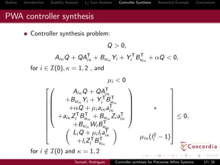 Controller synthesis for piecewise affine slab differential inclusions: A duality-based convex ...