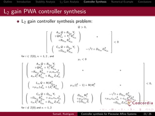 Controller synthesis for piecewise affine slab differential inclusions: A duality-based convex ...