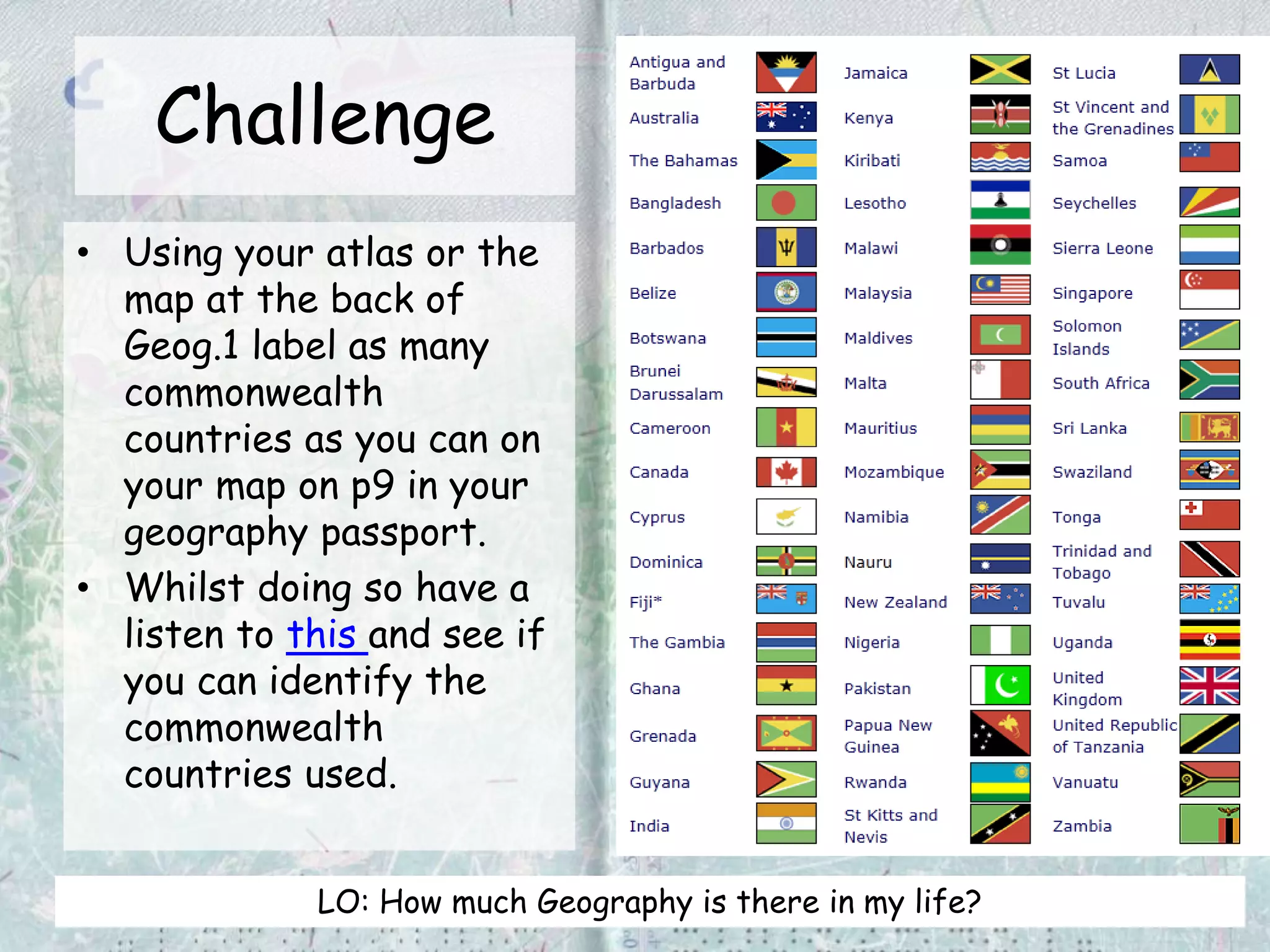 L2 geog passport ap | PPTX | Geography | Science