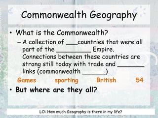 L2 geog passport ap | PPTX | Geography | Science