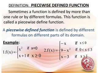 L2 graphs piecewise, absolute,and greatest integer | PPT | Free Download