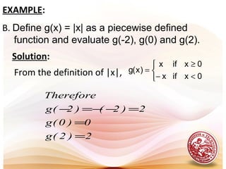 L2 graphs piecewise, absolute,and greatest integer | PPT