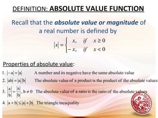 L2 graphs piecewise, absolute,and greatest integer | PPT | Free Download