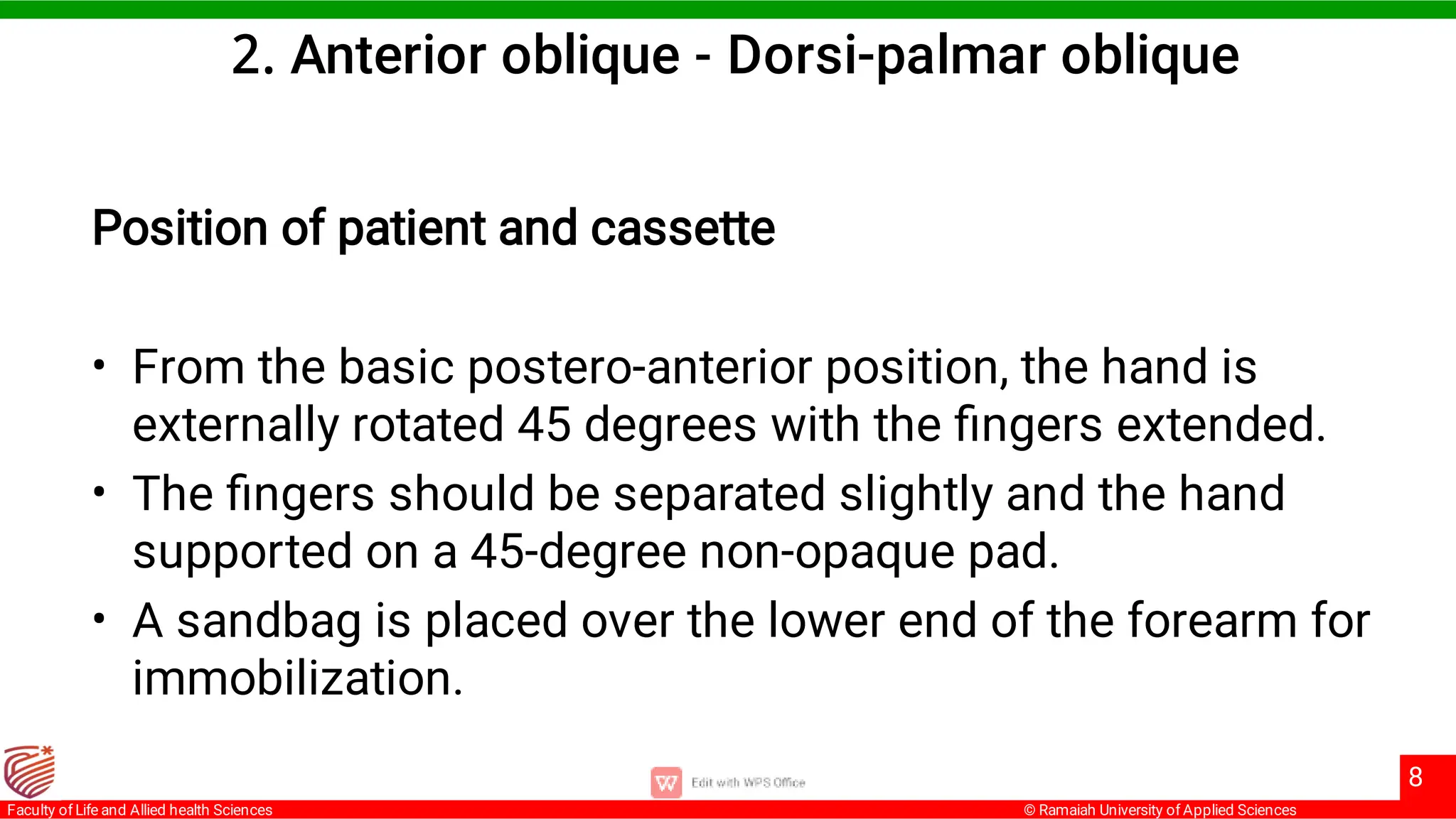 Positioning & tech Explain and Demonstrate The Radiographic positioning ...