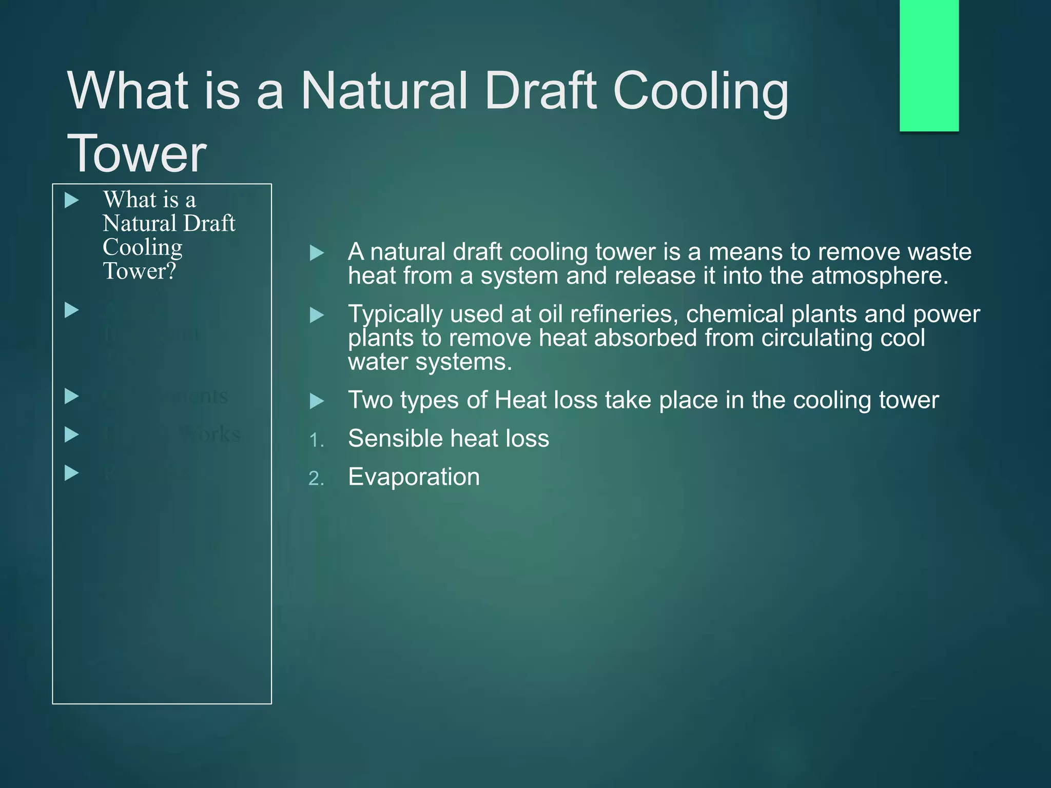 N atural cooling tower | PPTX