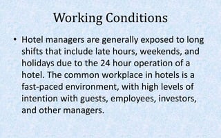 Qualifications of Hospitality Personnel / Hotel Management ...