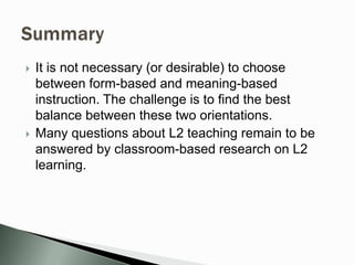 L2 interlanguage development | PPT