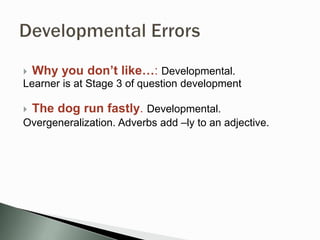 L2 interlanguage development | PPT