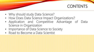 L 2 Introduction to Data science | PPTX
