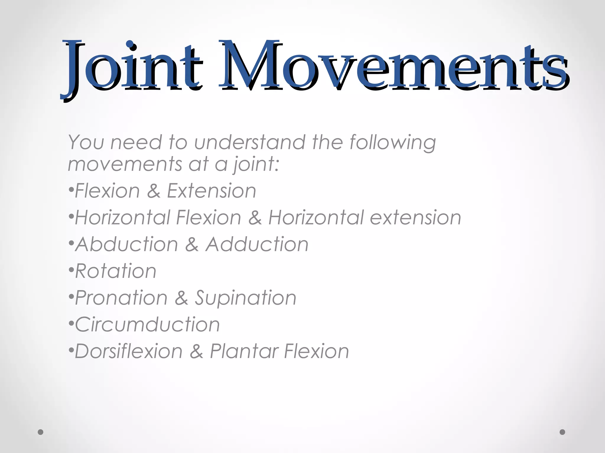 L2 joint movement | PPT