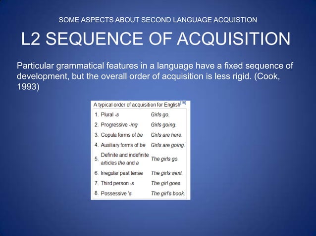 L2 language acquisition | PPTX