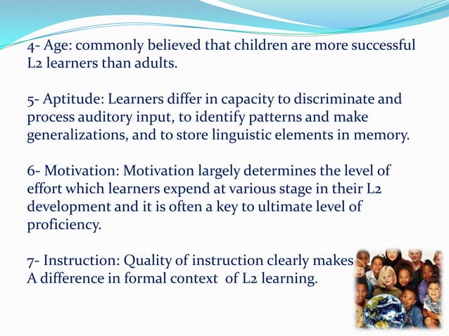 L2 learning and teaching | PPTX | Education