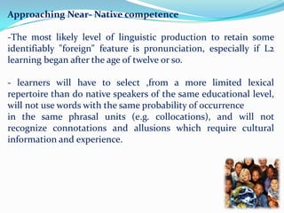 L2 learning and teaching | PPTX