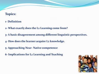 L2 learning and teaching | PPTX