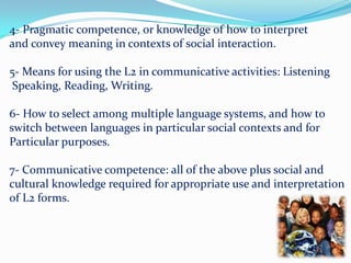 L2 learning and teaching | PPTX