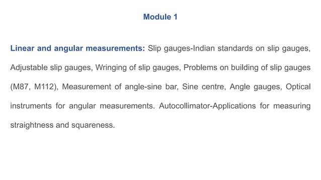 Linear and angular measurements | PPTX