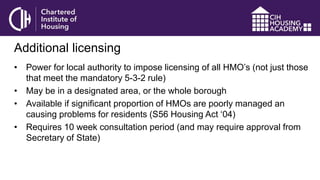 HMOs that require licences | PPT