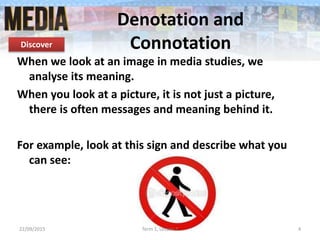 media language intro denotation & connotation | PPTX
