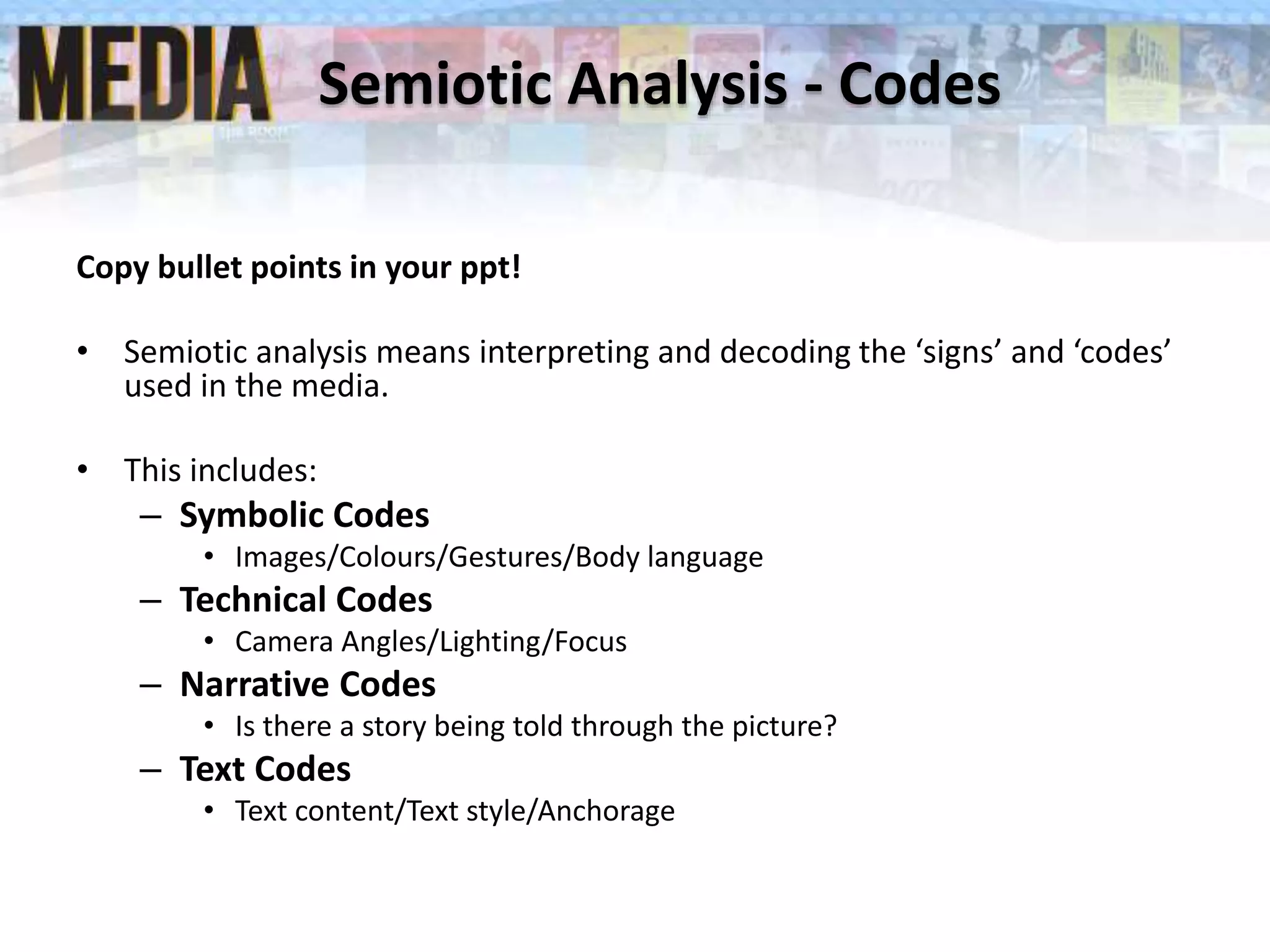 media language intro signs & codes | PPTX