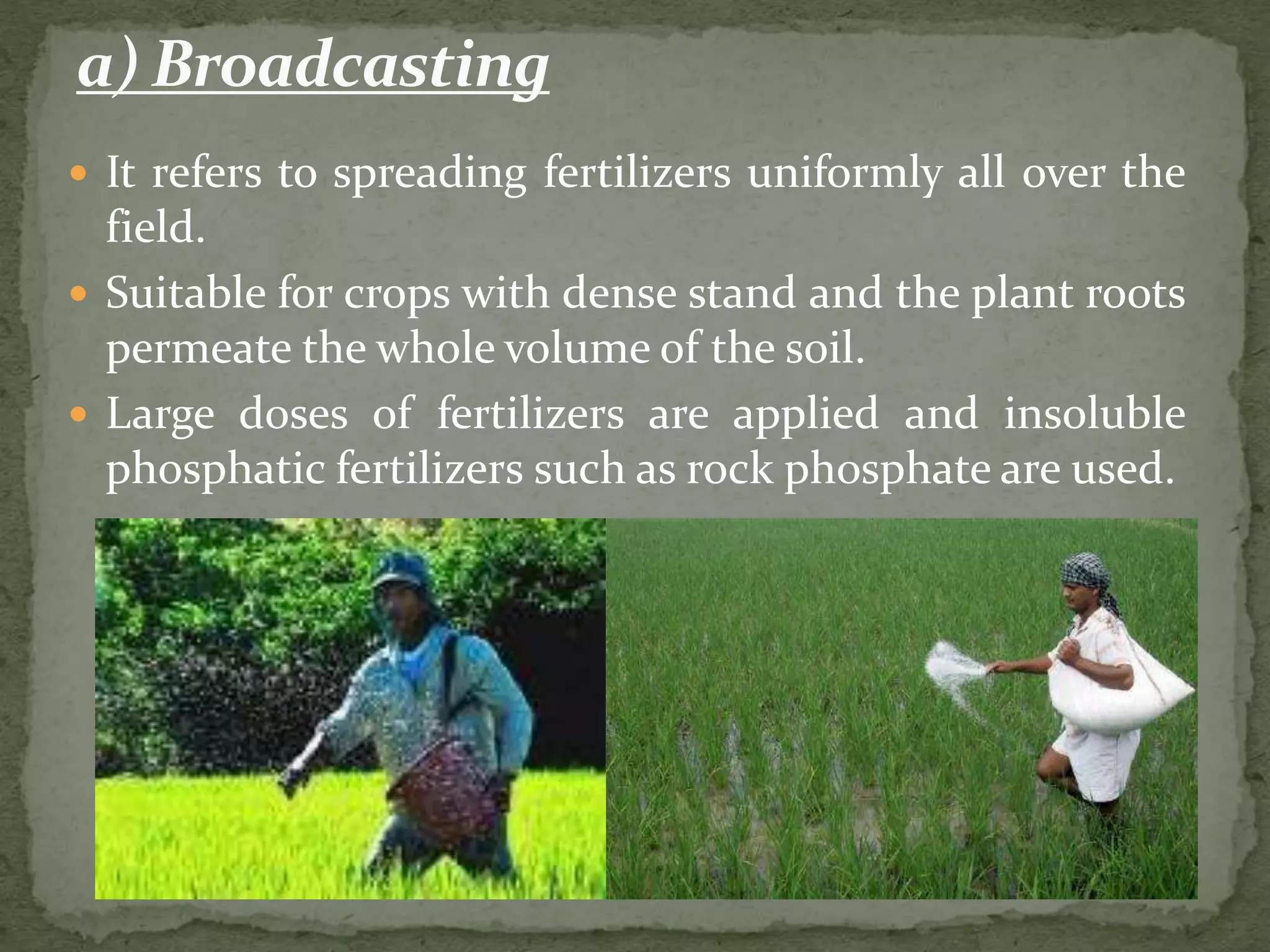 Methods of fertilizer application | PPTX