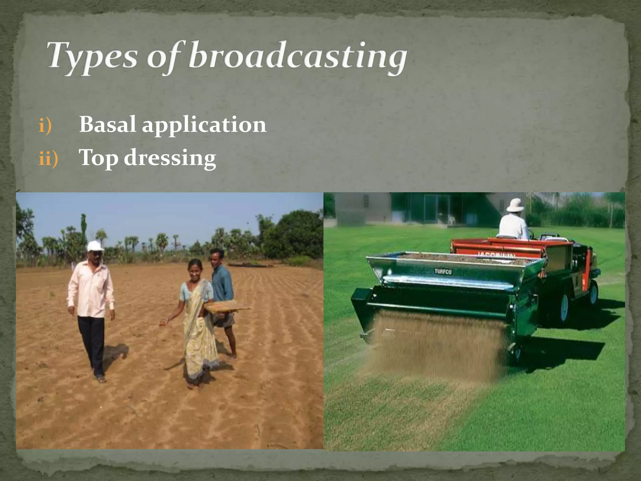 Methods of fertilizer application | PPTX