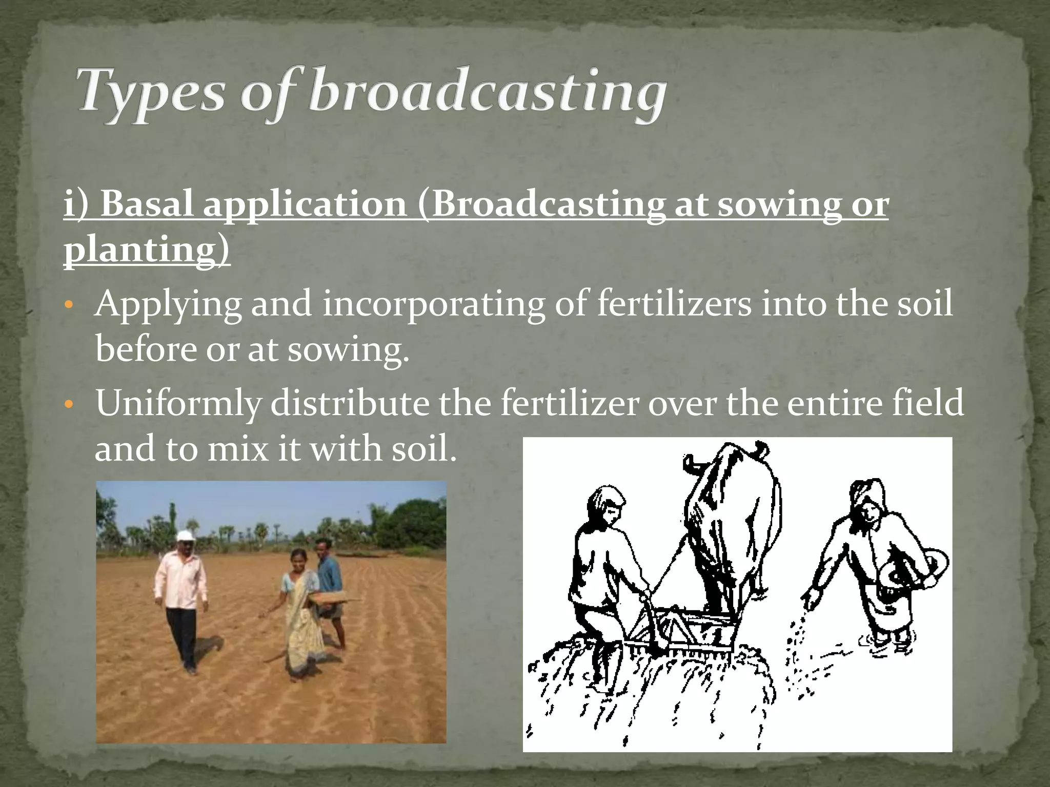 Methods of fertilizer application | PPTX