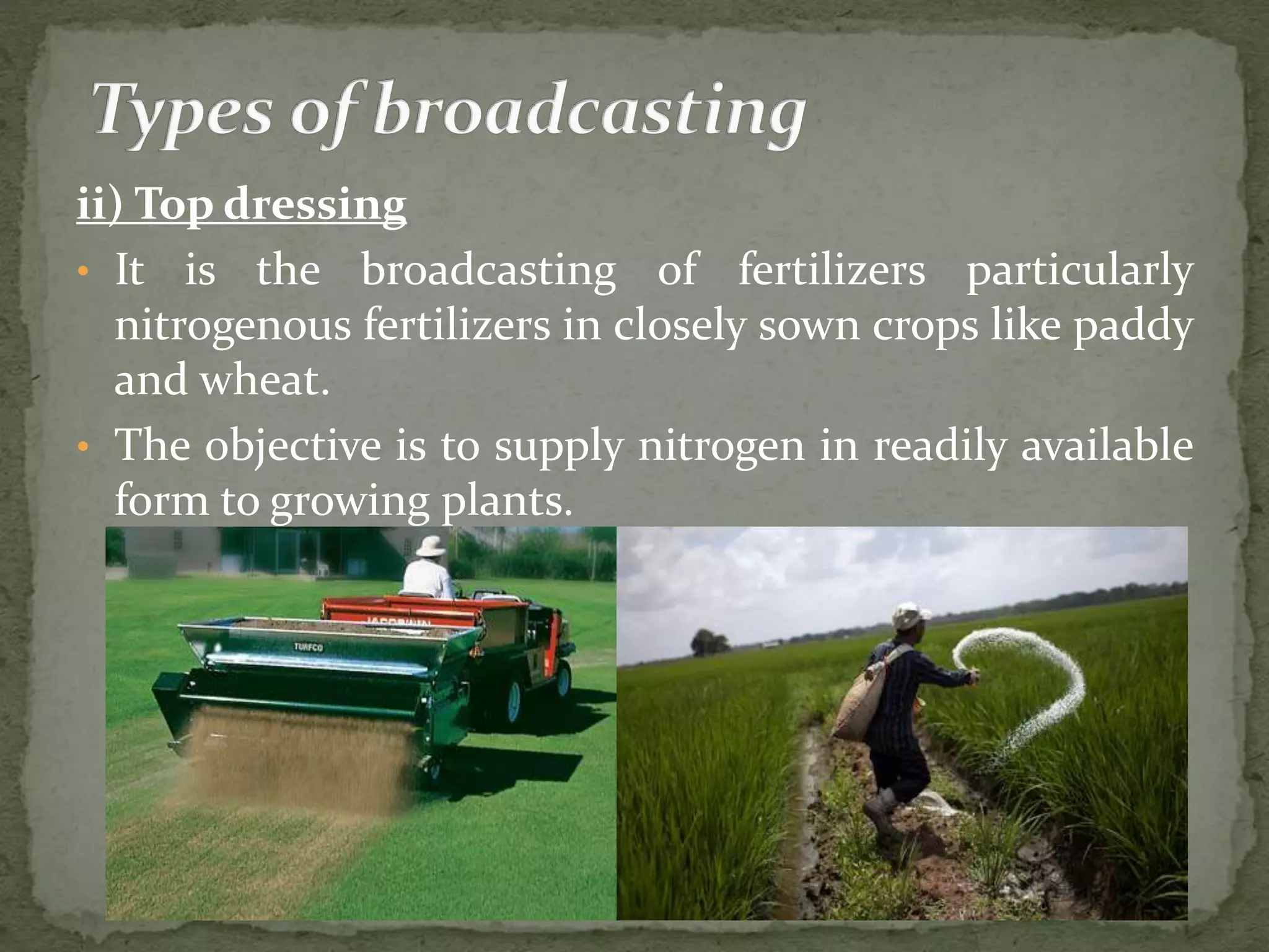Methods of fertilizer application | PPTX
