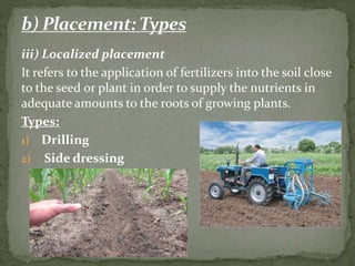 Methods of fertilizer application | PPTX
