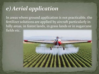 Methods of fertilizer application | PPTX