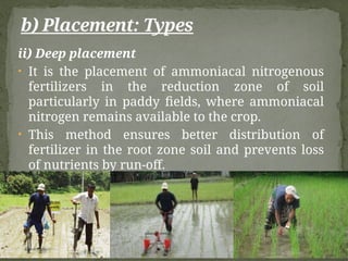 Methods of fertilizer application and their types | PPTX